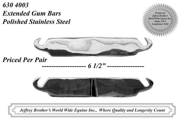 Gum Bars Extended Polished Stainless Steel