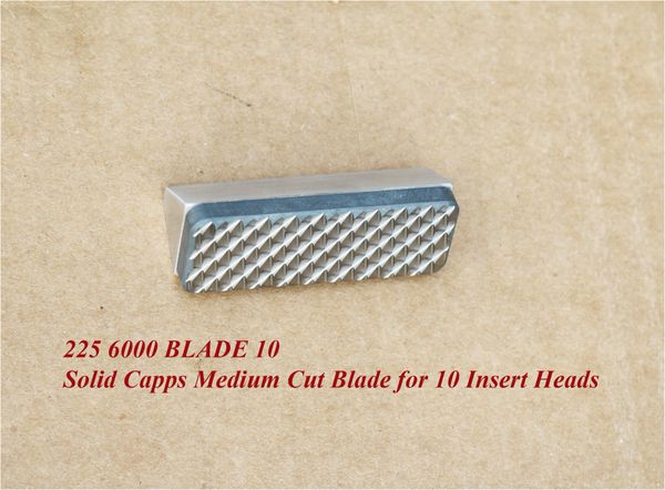 Solid Capps Medium Cut Blade for 10 Insert Heads