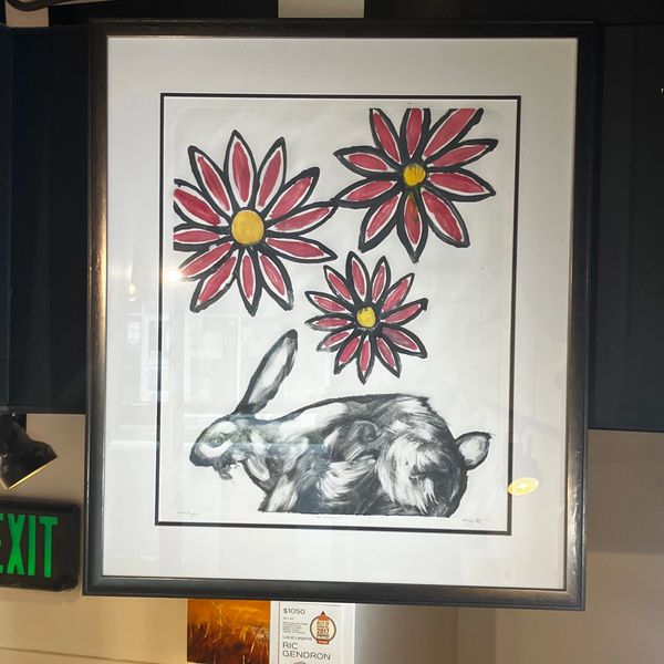 Ric Gendron - “Tears Of Rage” - 30” x 24”, framed monotype on paper