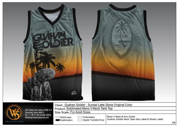 Guahan Soldier "Sunset Latte" Tank Top
