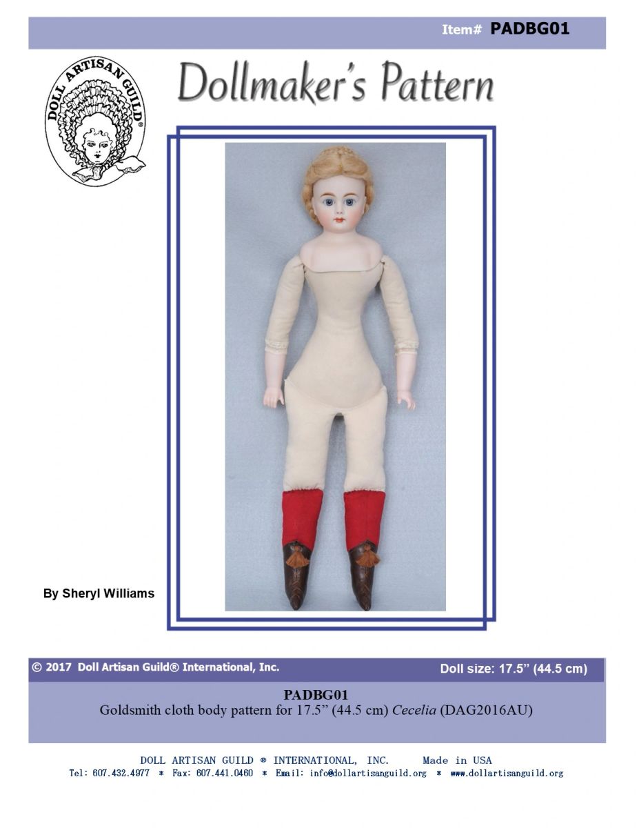 ZBP: Body Pattern: Goldsmith (Cecelia) 17.5" Doll