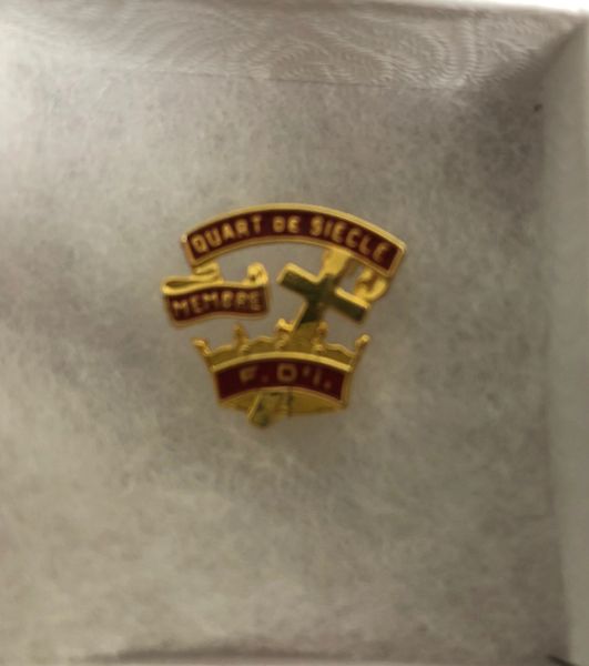 25 years pin--bouton 25 ans