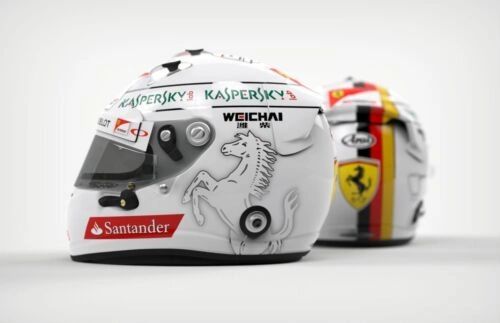 SEBASTIAN VETTEL 1/1 Scale Helmet F1 3D Printed With Decals High Details