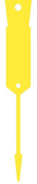 Arrow Disposable Key Tags-Box of 1000 Yellow Vinyl Tags