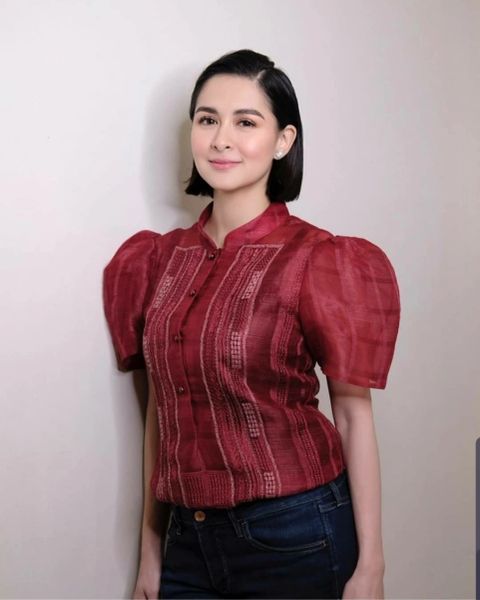 Cotton Silk Modern Terno Top