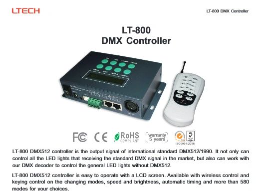 LTech 800 DMX Controller