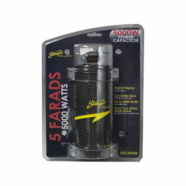 5 Farad Capacitor Stinger SSCAP5M 5000 Watts Power 12V Car Digital ...