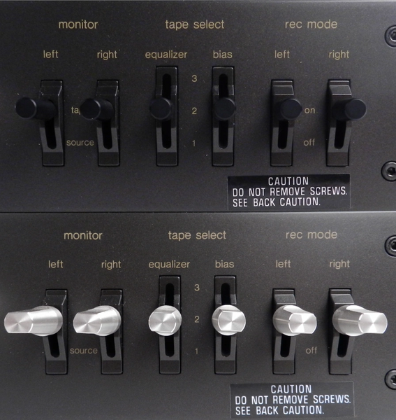 Flipper Switch Covers for Technics Tape Recorder