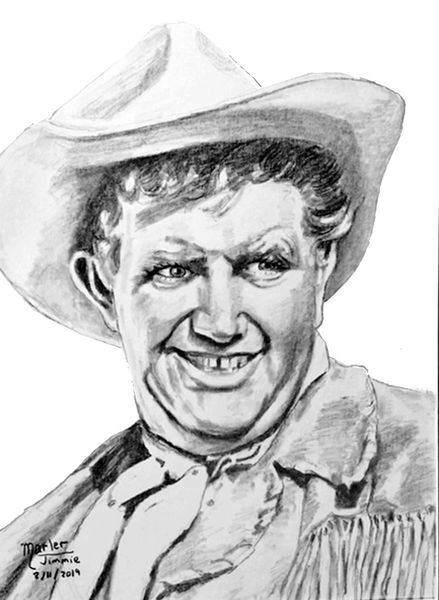 Smiley Burnette original drawing