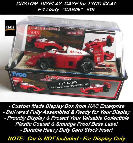 Custom Display Case: TYCO #X-47 F-1 Japanese ONLY Release "CABIN" #19