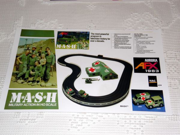 Custom AFX Wall Art - AURORA "1983 AFX M*A*S*H" 17W x 11T Hi QA POSTER