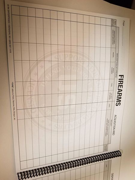 FFL Firearms Dealer Bound Record Books 1000 Entry | RK ENTERPRISES FFL ...