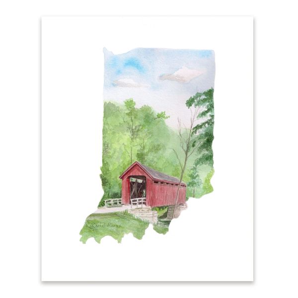 Indiana State Art Print