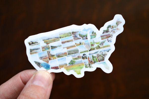 USA laptop sticker - cool sticker