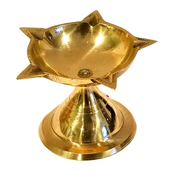 Brass Star Diya (Pancha Deep)