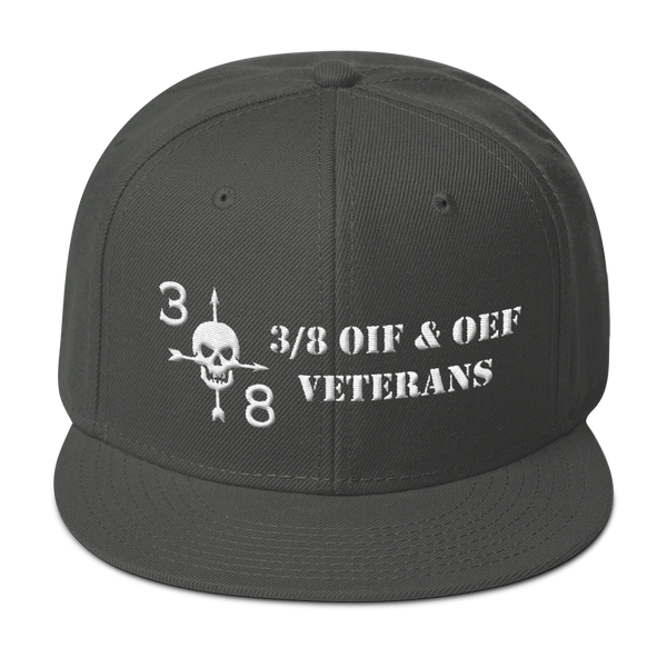 644. 3/8 OIF & OEF Veterans Snapback Cap