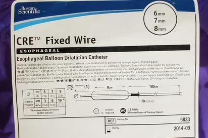 BOSTON SCIENTIFIC 5833 CRE FIXED WIRE ESOPHAGEAL BALLOON DILATATION ...