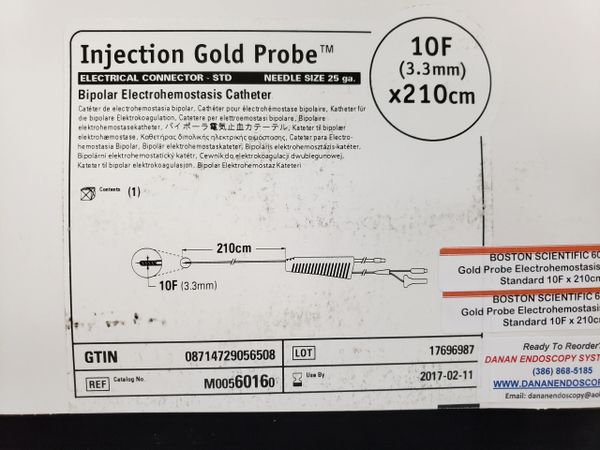 BOSTON SCIENTIFIC 6016 INJECTION GOLD PROBE ELECTRICAL CONNECTOR STD ...