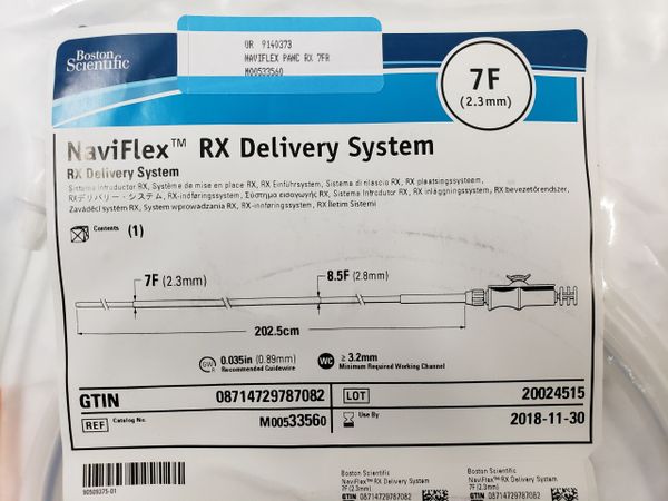BOSTON SCIENTIFIC 3356 NAVIFLEX RX DELIVERY SYSTEM 7F