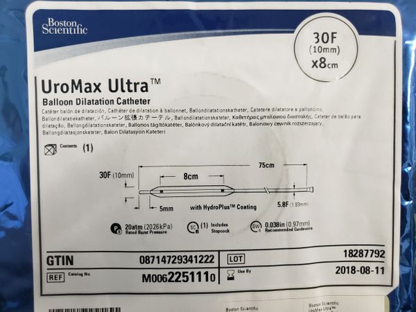 BOSTON SCIENTIFIC 225-111 UROMAX ULTRA BALLOON DILATATION CATHETER
