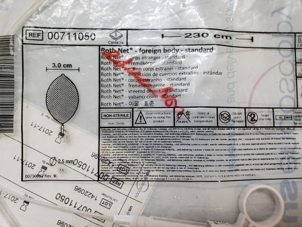 US ENDOSCOPY 00711050 ROTH NET RETRIEVER, STANDARD 230CM