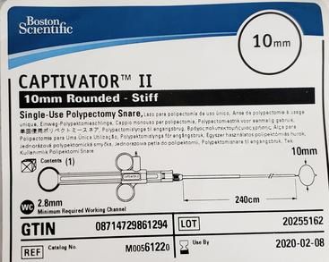 BOSTON SCIENTIFIC 6122 CAPTIVATOR II SNARE 10MM ROUNDED, STIFF (X)