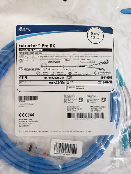 BOSTON SCIENTIFIC 4700 EXTRACTOR PRO RX INJECTS ABOVE RETRIEVAL BALLOON ...