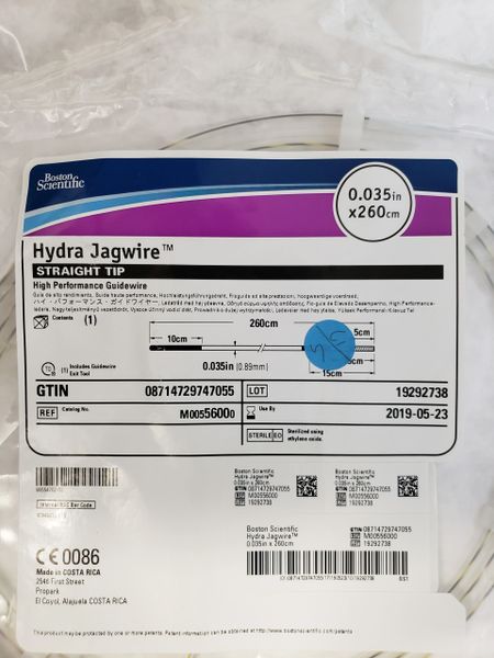 BOSTON SCIENTIFIC 5600 HYDRA JAGWIRE STRAIGHT TIP GUIDEWIRE