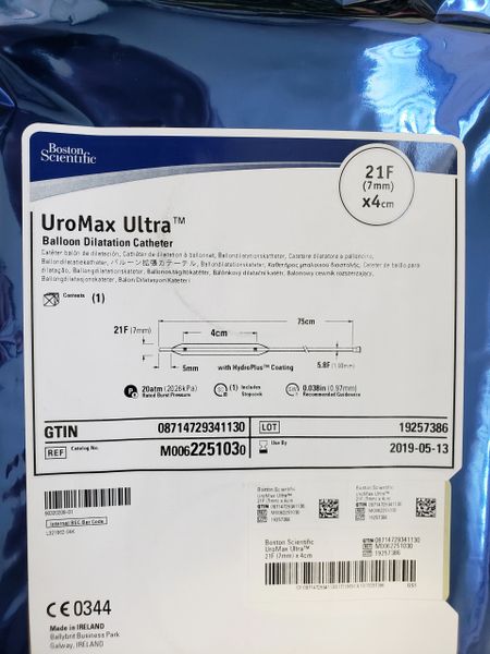 BOSTON SCIENTIFIC 225-103 UROMAX ULTRA BALLOON DILATATION CATHETER