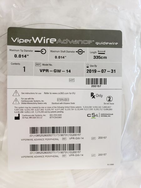 VIPERWIRE VPR-GW-14 CSI ADVANCE GUIDEWIRE