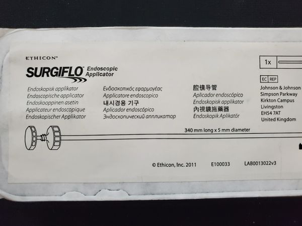 ETHICON MS1995 SURGIFLO ENDOSCOPIC APPLICATOR