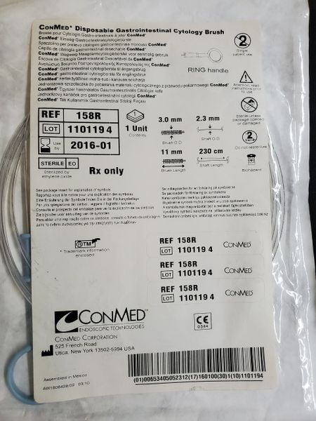 CONMED 158R DISPOSABLE GASTROINTESTINAL CYTOLOGY BRUSH