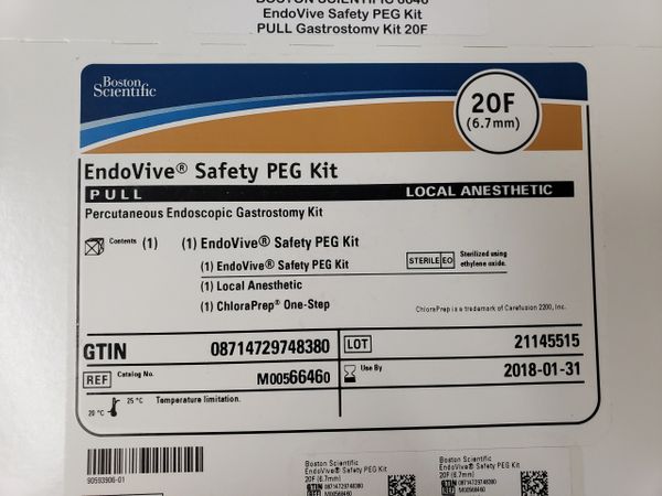 BOSTON SCIENTIFIC 6646 ENDOVIVE SAFTEY PEG KIT 20F