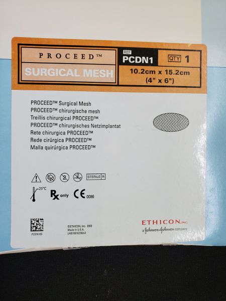 ETHICON PCDN1 PROCEED MESH: 4" X 6"
