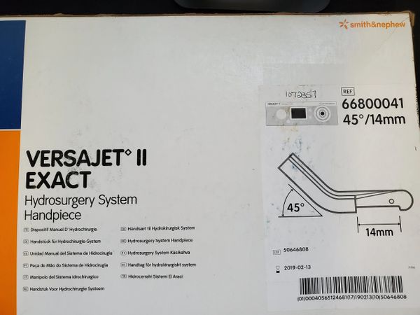SMITH & NEPHEW 66800041 VERSAJET II EXACT: HYDROSURGERY SYSTEM HANDPIECE