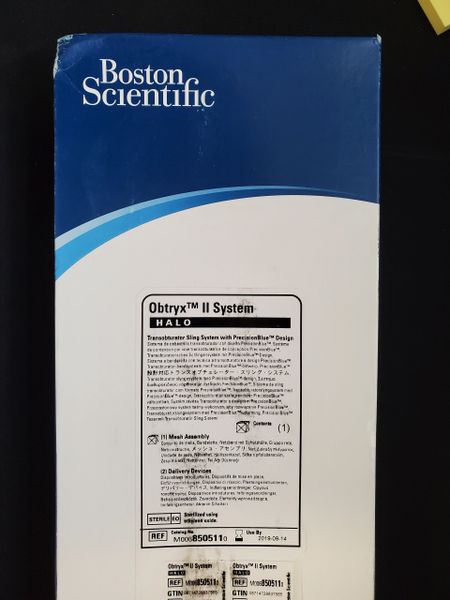 BOSTON SCIENTIFIC 850-511 OBTRYX II HALO TRANSOBTURATOR SLING SYSTEM