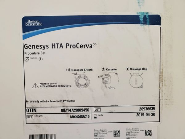 BOSTON SCIENTIFIC 58021 GENESYS HTA PROCERVA PROCEDURE SET