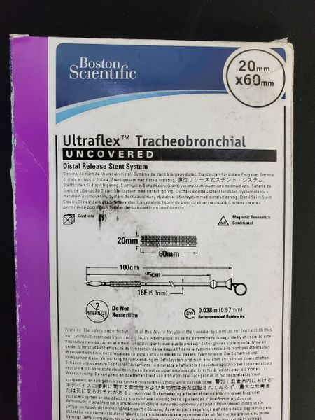 BOSTON SCIENTIFIC 7638 ULTRAFLEX TRACHEOBRONCHIAL UNCOVERED STENT, 20mm ...