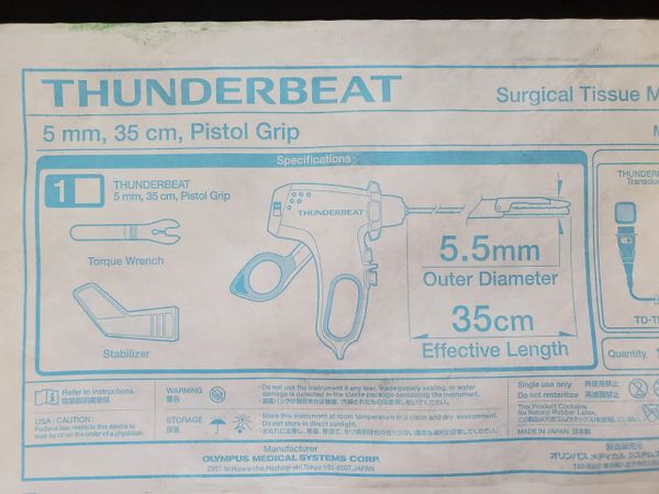 OLYMPUS TB-0535PC THUNDERBEAT SURGICAL TISSUE MANAGEMENT SYSTEM 5MM ...