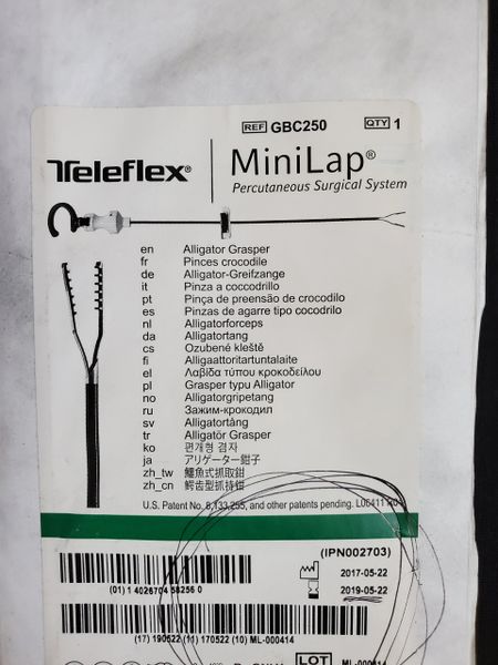 TELEFLEX GBC250 MINILAP ALLIGATOR GRASPER