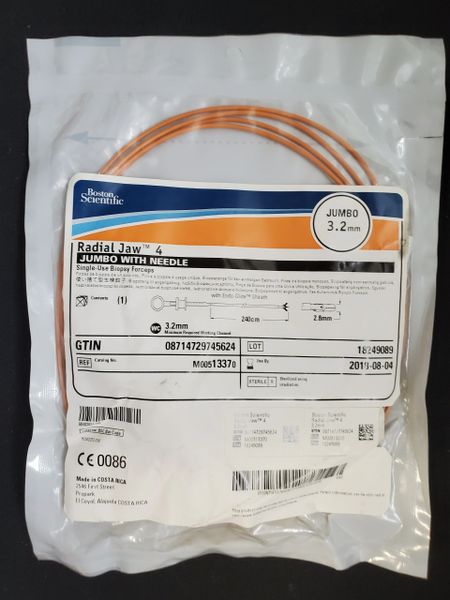 BOSTON SCIENTIFIC 1337 RADIAL JAW 4 JUMBO WITH NEEDLE SINGLE USE BIOPSY ...