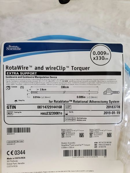 BOSTON SCIENTIFIC 23239-001 ROTAWIRE AND WIRECLIP TORQUER EXTRA SUPPORT ...