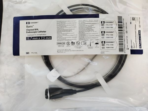 COVIDIEN TTS-1100 BARRX CHANNEL RFA ENDOSCOPIC CATHETER 15.7MM X 7.5MM