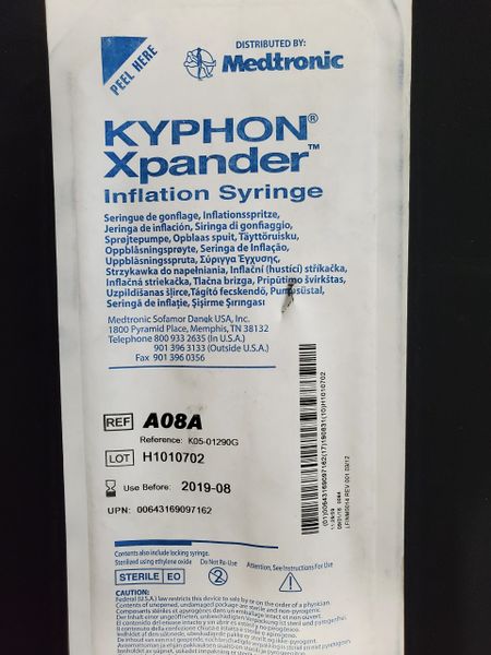 MEDTRONIC A08A KYPHON XPANDER INFLATION SYRINGE (X)