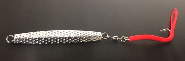 A-27 Ava Chrome Hammered Diamond Jigs 3 Oz. W/Tube Tail