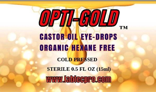 2 BOTTLES! Organic Castor Oil Eye Drops. Non GMO Hexane Free Cold ...