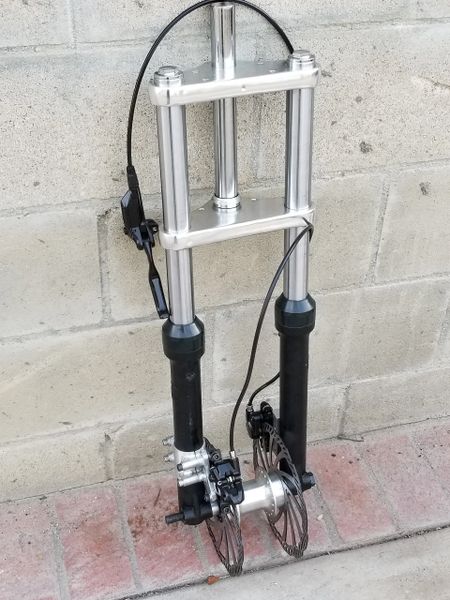 Suspension forks Dual disc