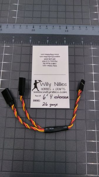 6 inch- Y connector-26 gauge universal connector 1/pkg