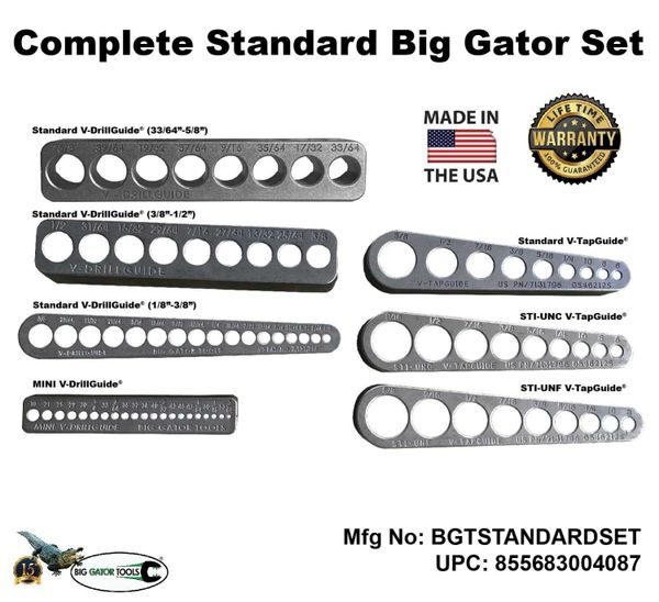 The Complete Standard Set Drill Bit Guides And Tap Guides Drill And Tap Straight Every Time 