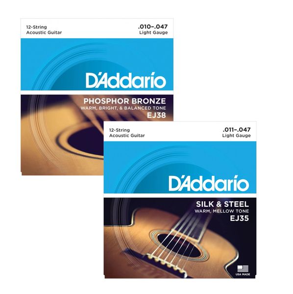 D'Addario 12-String Acoustic Guitar Strings